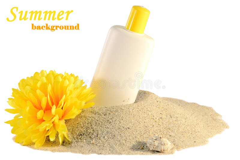 Suntan lotion stock photo. Image of screen, health, flask - 5038556