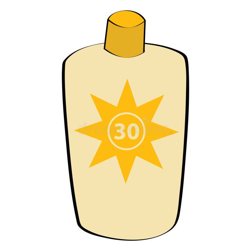 Sunscreen lotion stock vector. Illustration of violet - 9330086