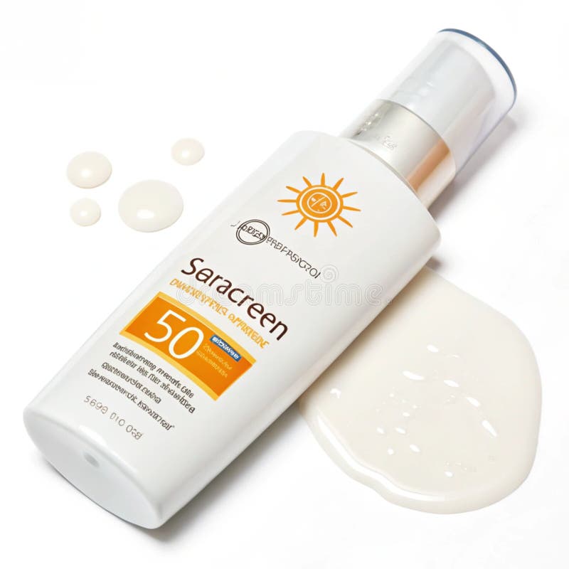 Sunscreen on Transparent Background Stock Illustration - Illustration ...