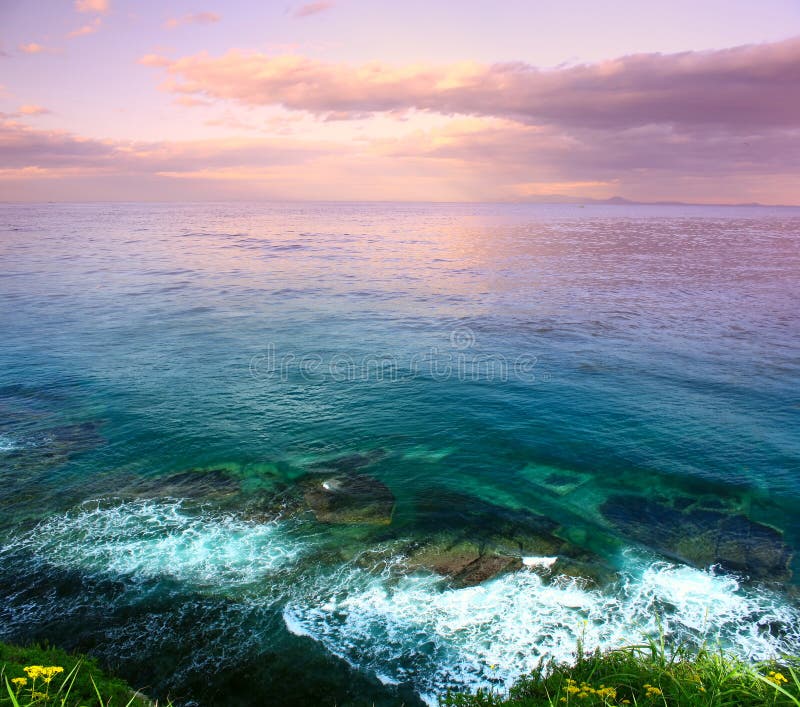 Sunset stock photo. Image of ripple, shoal, ocean, purity - 11680200