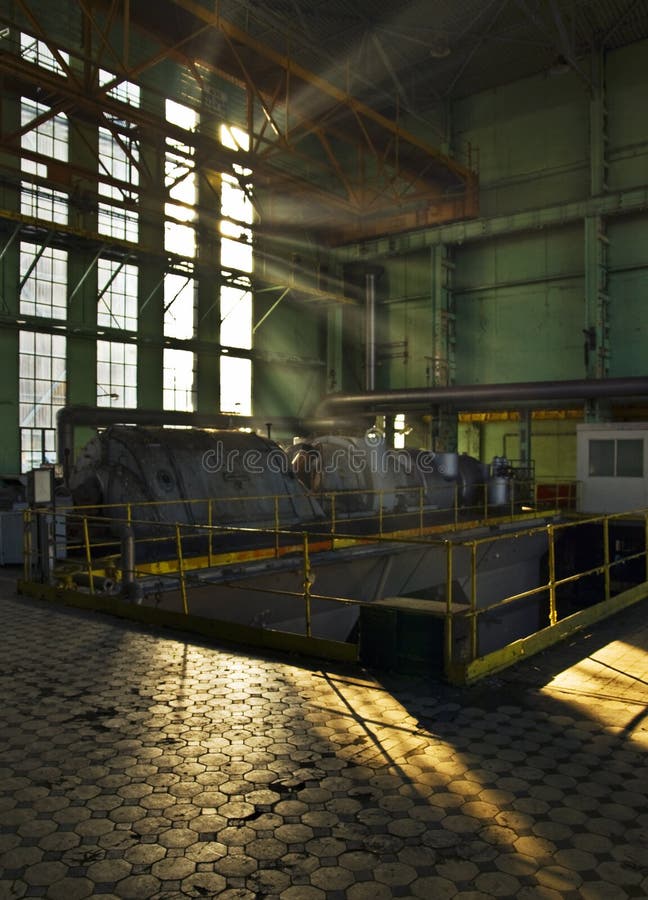 Abandoned Industrial Interior Stock Image - Image of abandoned ...