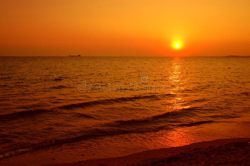 Red-Gold Sunset stock image. Image of gold, australia - 1235695