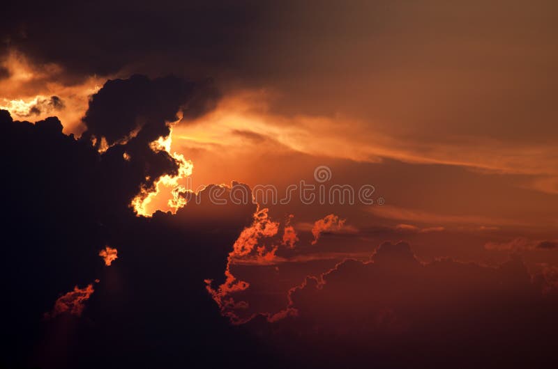 Dramatic sunset stock image. Image of fantastic, beach - 10188233