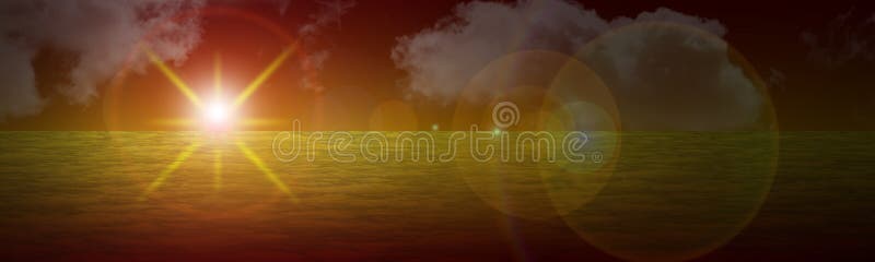 Web Header Couple in Love at Sunset Stock Illustration - Illustration ...