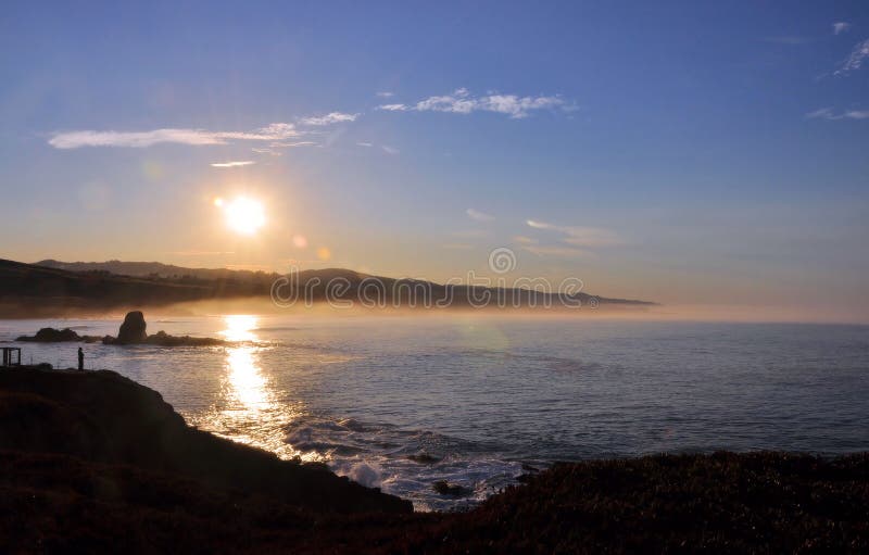 Shell beach stock photo. Image of horizon, coast, dawn - 255044