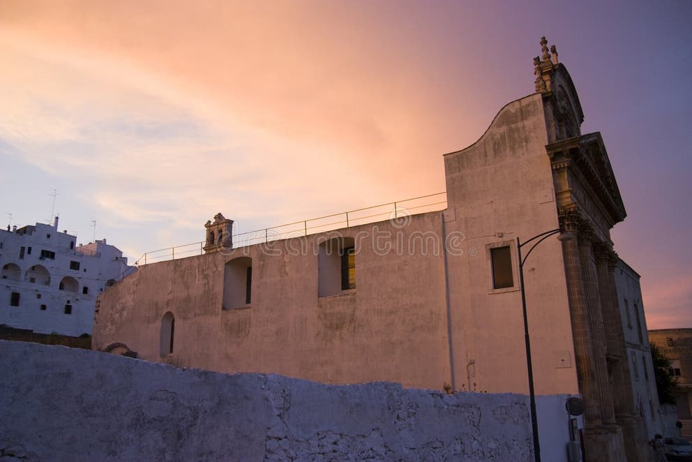 Sunset stock image. Image of silhouette, ostuni, sunset - 17168799
