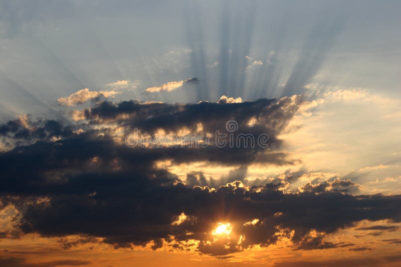 Sunbeams stock photo. Image of heaven, sunbeams, skies, beam - 44872