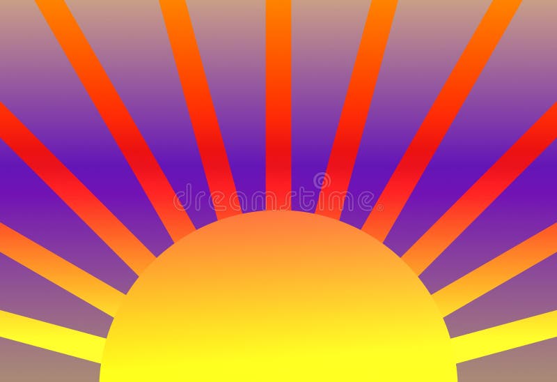 Abstract Background with Rays of the Sun Pattern Stock Illustration ...
