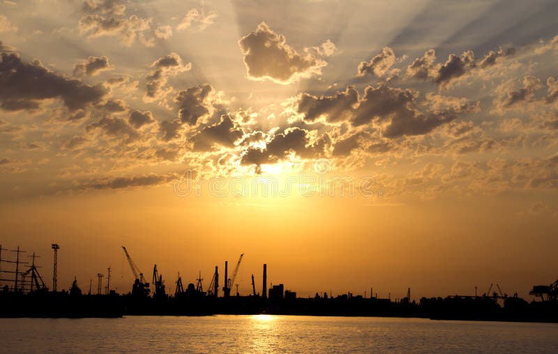 Sunset stock photo. Image of nature, port, sunset, beautiful - 20596200