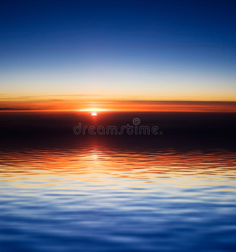 Perfect Tranquil Sunset stock image. Image of paradise - 6466945