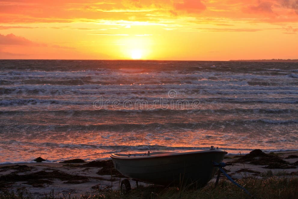 Sunset stock photo. Image of cloud, dinghy, colour, sunset - 26561372