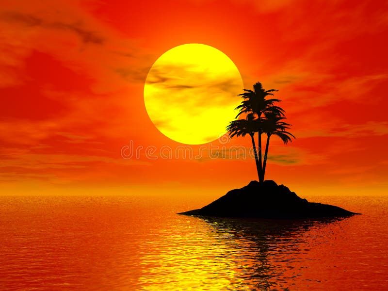 3d Sunset