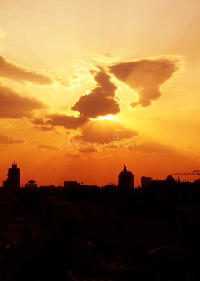 Sunset stock image. Image of night, landscape, fantastic - 4978393