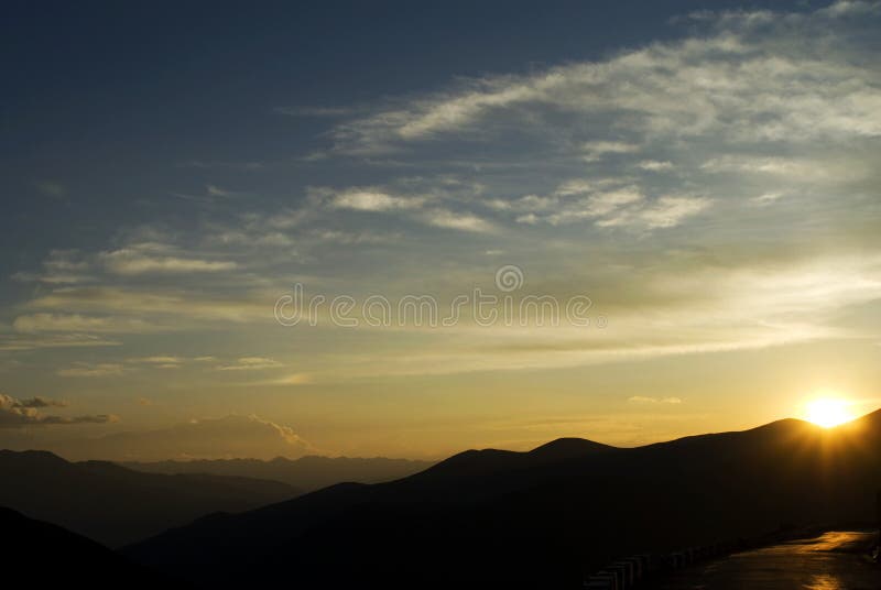 Sunset stock image. Image of cloud, nature, beauty, tibet - 6675493