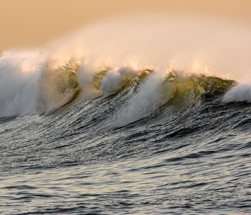 Sunset Wave stock image. Image of crash, greenwave, environment - 9372565