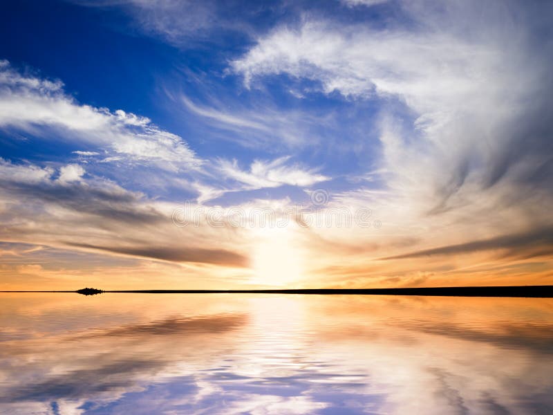 Mystic sunset II stock image. Image of watch, observe, night - 35753