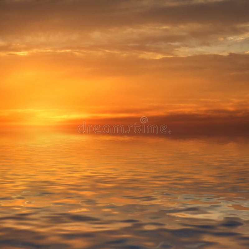 Perfect Tranquil Sunset stock image. Image of paradise - 6466945