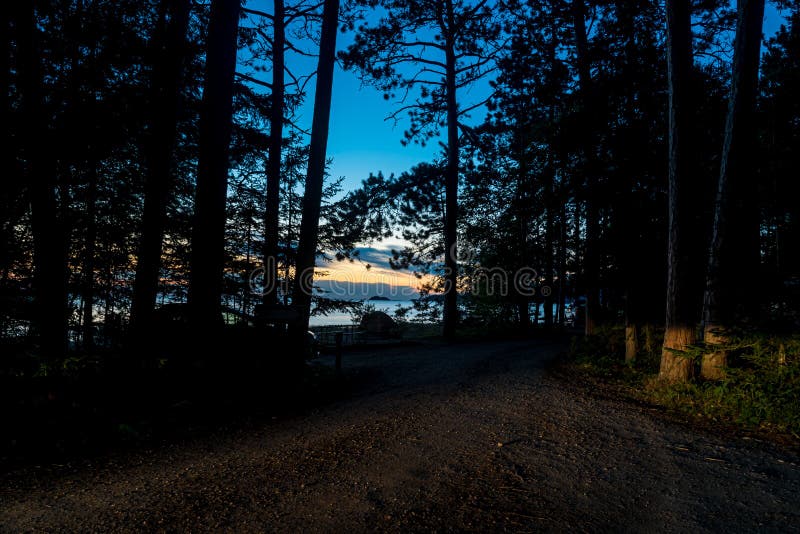 Sunset stock image. Image of vivid, ontario, gray, provincial - 269074167