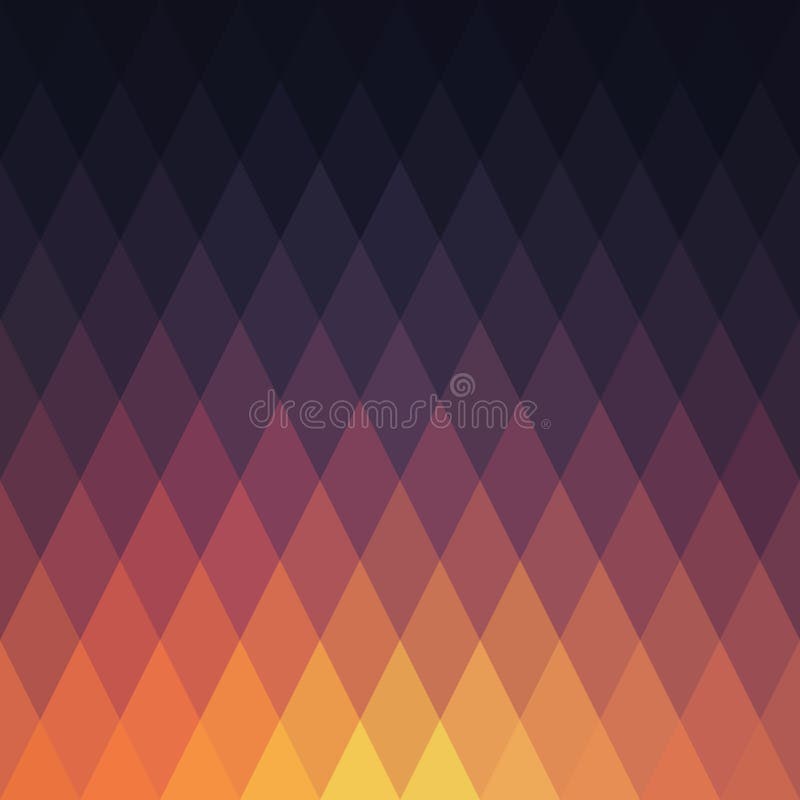 Sunset Abstract Geometric Vector Background. Stock Vector ...