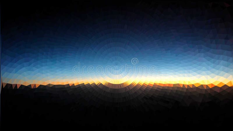 Sunset Abstract Shapes Blurs Colors Stock Illustration - Illustration ...