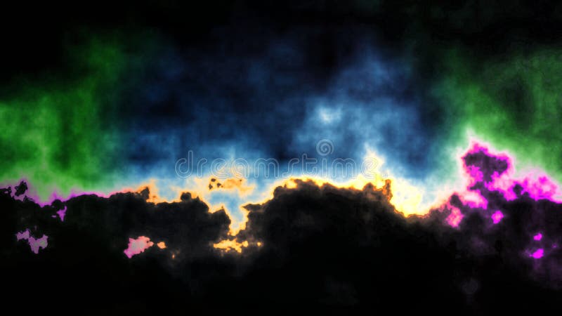 Sunset Abstract Shapes Blurs Colors Stock Illustration - Illustration ...