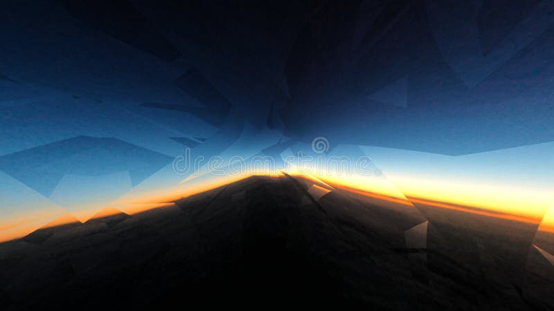 Sunset Abstract Shapes Blurs Colors Stock Illustration - Illustration ...