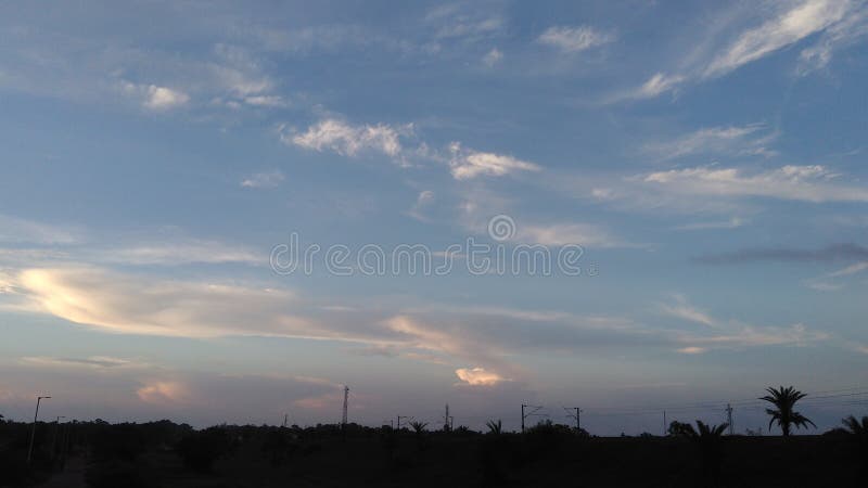 Sunset stock photo. Image of ness, fade, cloud, afternoon - 96370088