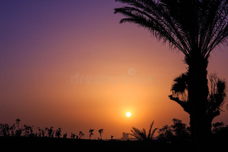 Sunset in Agadir, Morocco stock image. Image of ocean - 44409275
