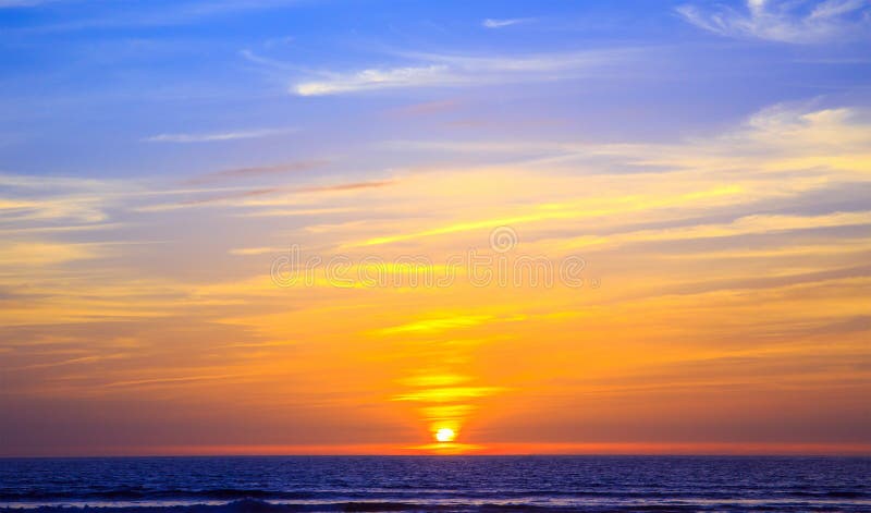 Sunset in Agadir, Morocco stock image. Image of paradise - 50706705