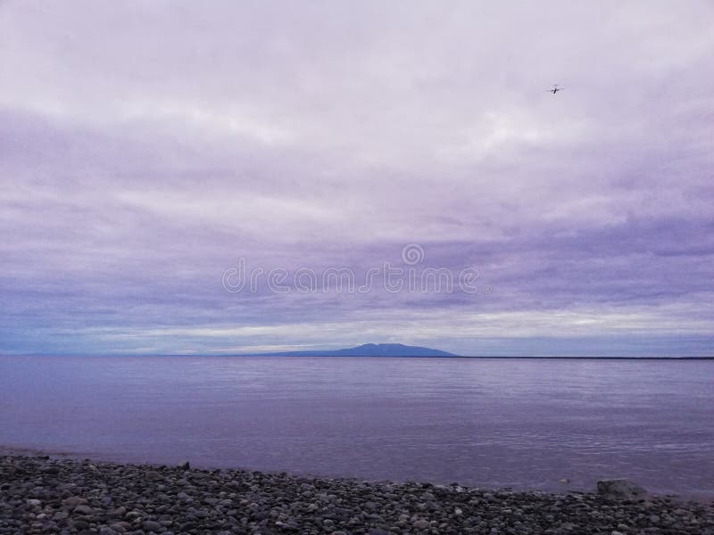 Sunset in Alaska stock photo. Image of beach, holiday - 124581588