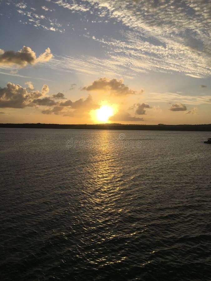Sunset at alligator beach stock image. Image of beach - 118890295