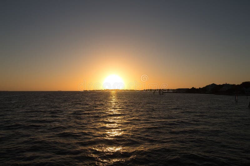 A Sunset Along Florida S Nature Coast Stock Image - Image of sunset ...