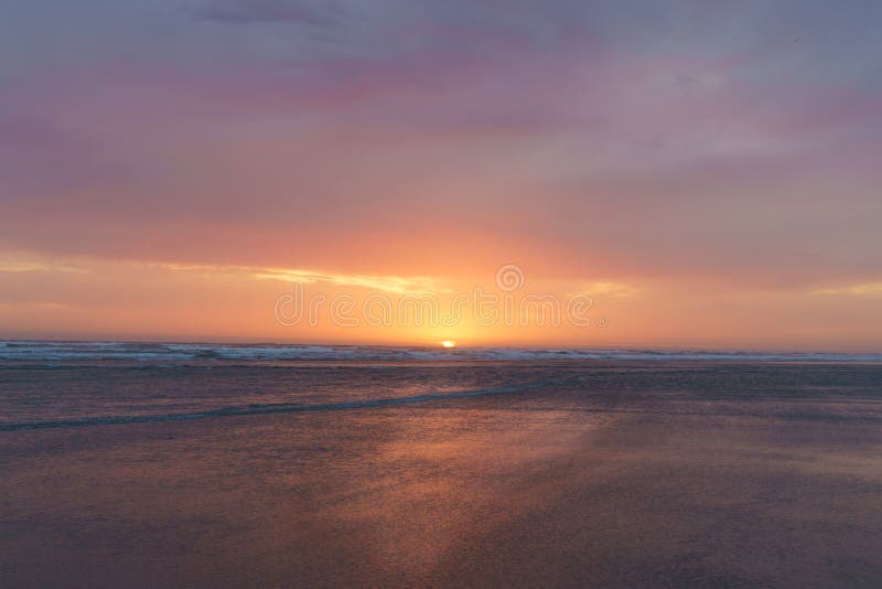 Sunset at Moclips Washington State Stock Photo - Image of sunset, dawn ...