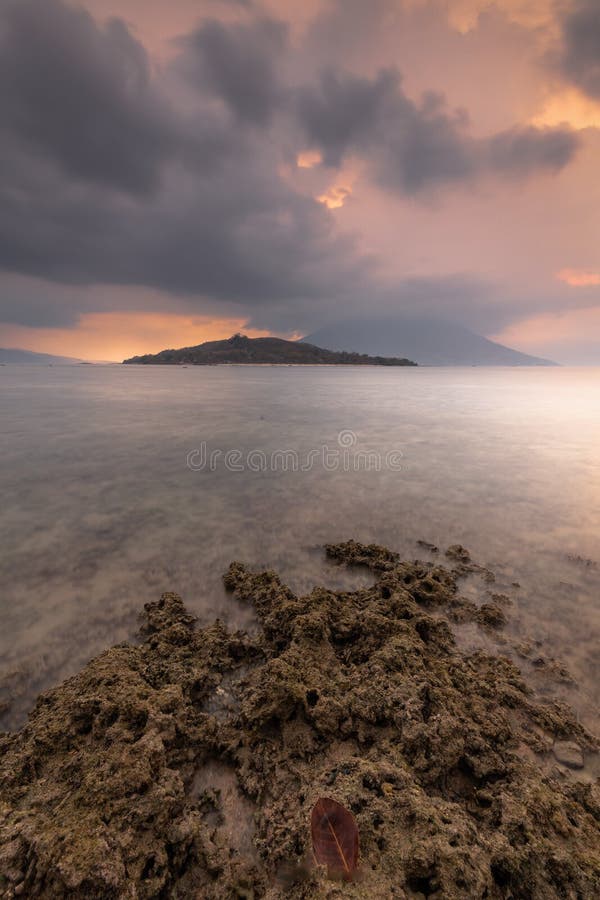 After Sunset on Alor Kecil Beach Stock Photo - Image of ocean, layers ...