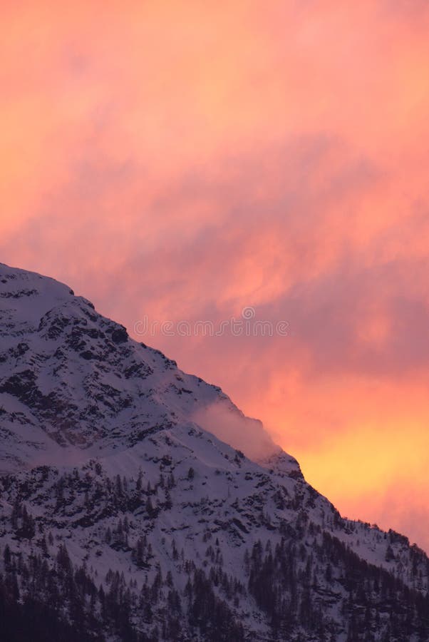 Sunset in the Alps stock photo. Image of dusk, wilderness - 357227574