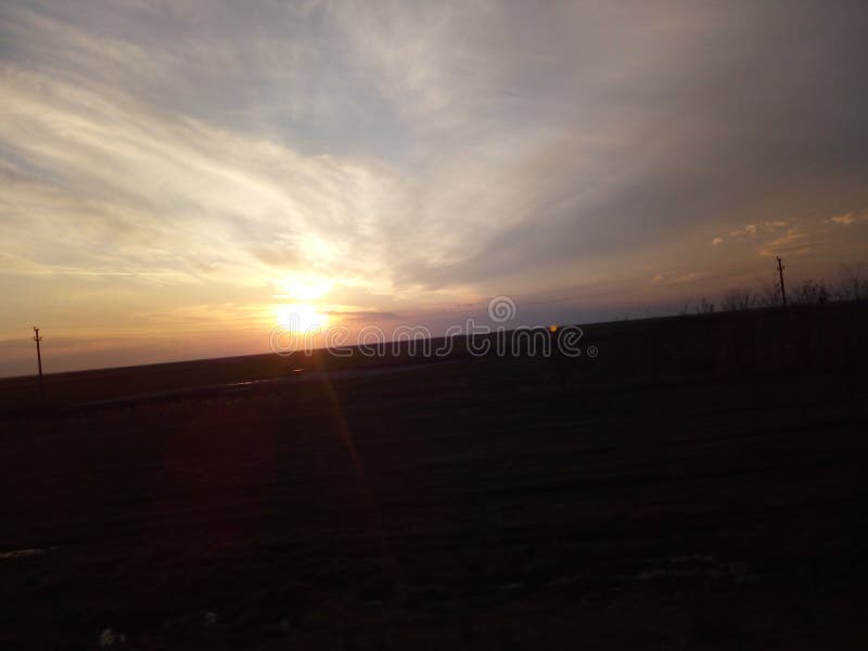 Sunset stock image. Image of warm, amazing, clouds, colors - 114915361