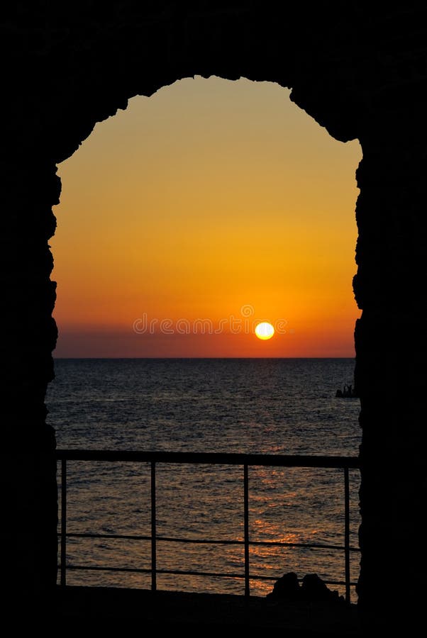 Sunset Arch stock image. Image of sundown, arch, view - 10769617