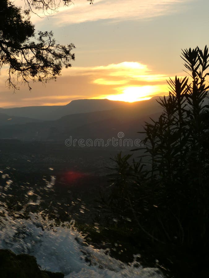 Sunset in atlas stock photo. Image of mountain, sunset - 167595470