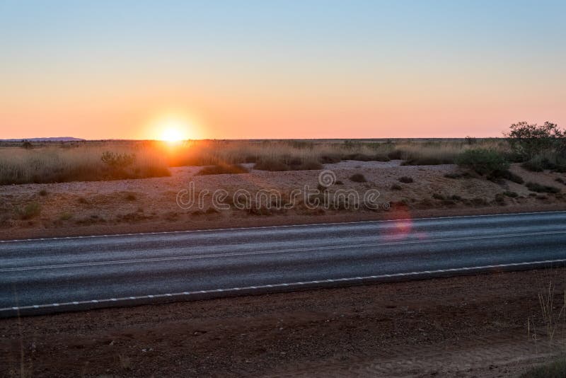 Sunset in Australia stock photo. Image of tourist, orange - 91407332