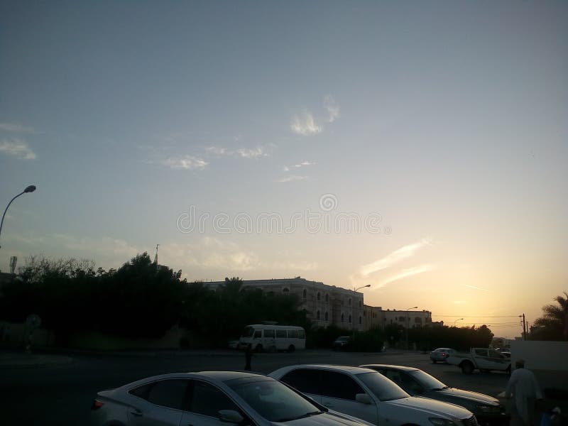 Sunset stock image. Image of dawn, morning, looks, cloud - 97686777