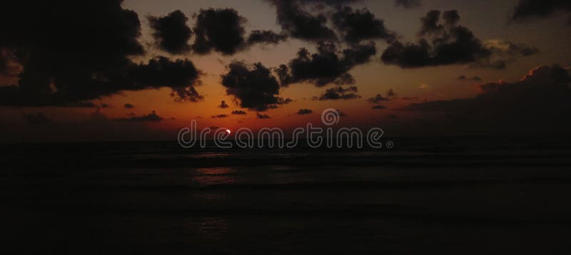 Sunset at Mumbai Beach Mumbai Photography Stock Photo - Image of dawn ...