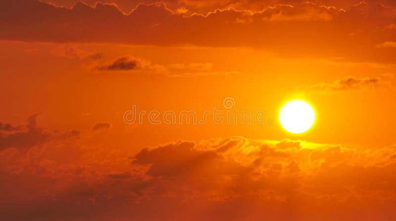 Big Round Sunset stock photo. Image of gradient, malaysia - 31487194