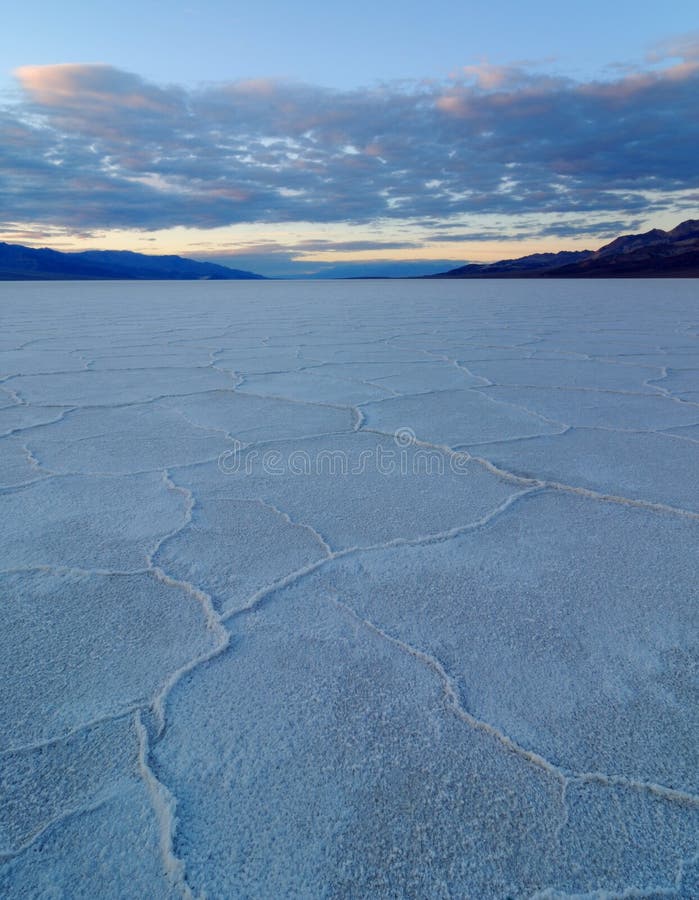 Sunset at bad water basin stock image. Image of natural - 4132643