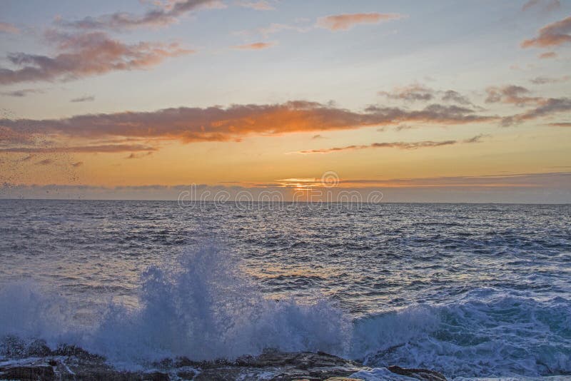 Sunset after a Bad Weather Day Stock Image - Image of coast, storm ...