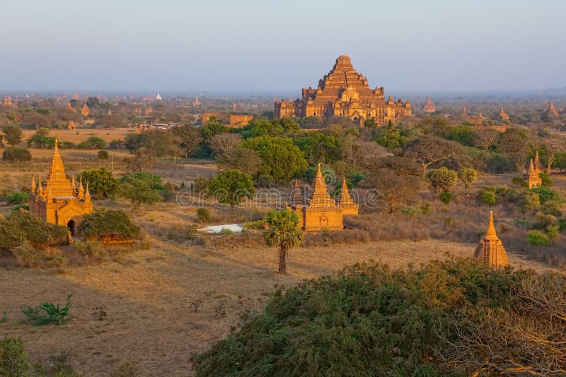 Sunset in Bagan stock image. Image of panorama, holiday - 29919515