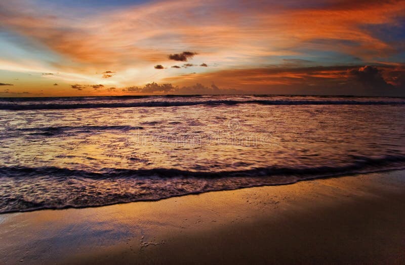 Sunset of Bali stock image. Image of paradise, beautiful - 7571513