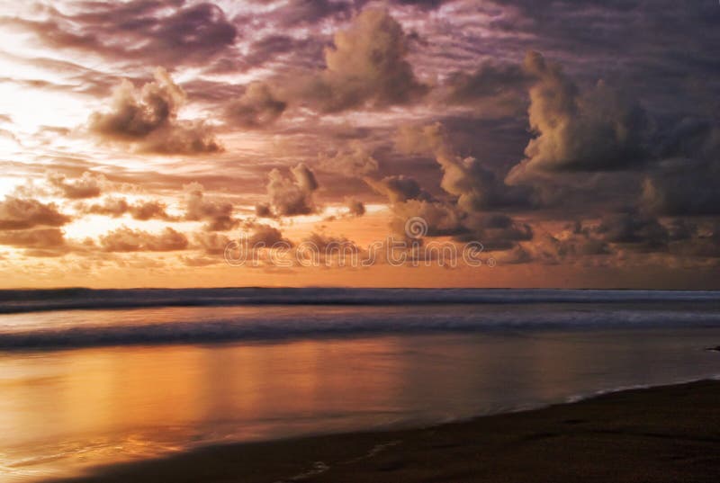 Sunset of Bali stock photo. Image of clear, relax, beautiful - 7668726