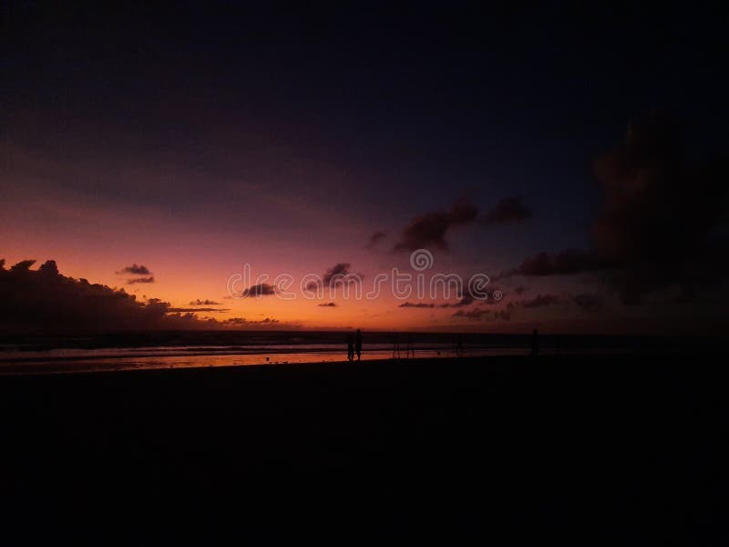 Sunset in bali stock image. Image of romantic, pinksky - 266024151
