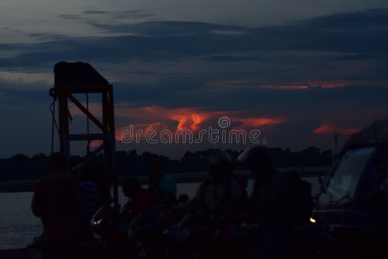 Sunset Bangladesh River View Stock Image - Image of lighting, morning ...