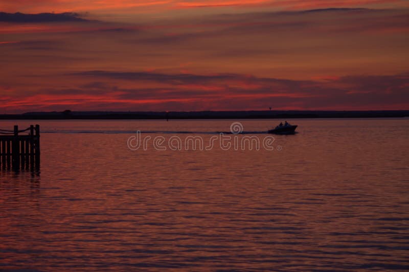 Sunset at the Bay stock photo. Image of lagoon, colored - 58671122